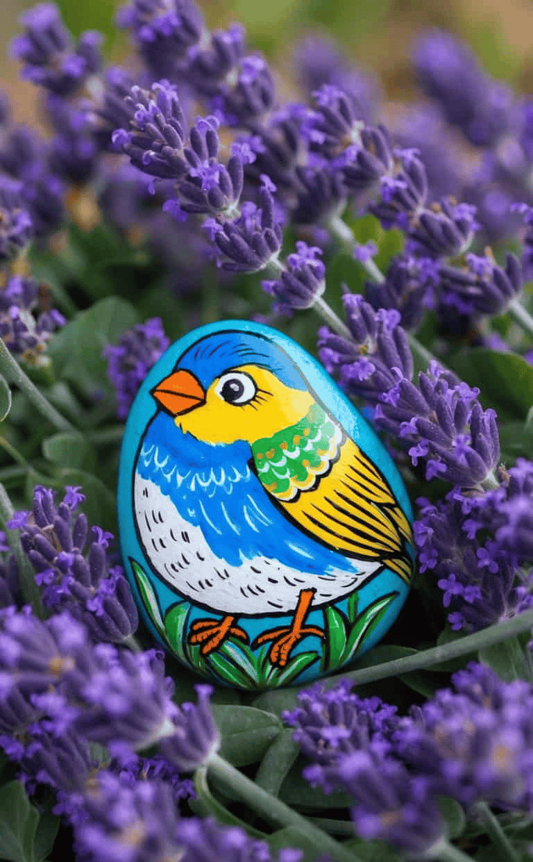 31 Cheerful Bird Painted Rock Ideas for Nature Enthusiasts: Bring Your ...
