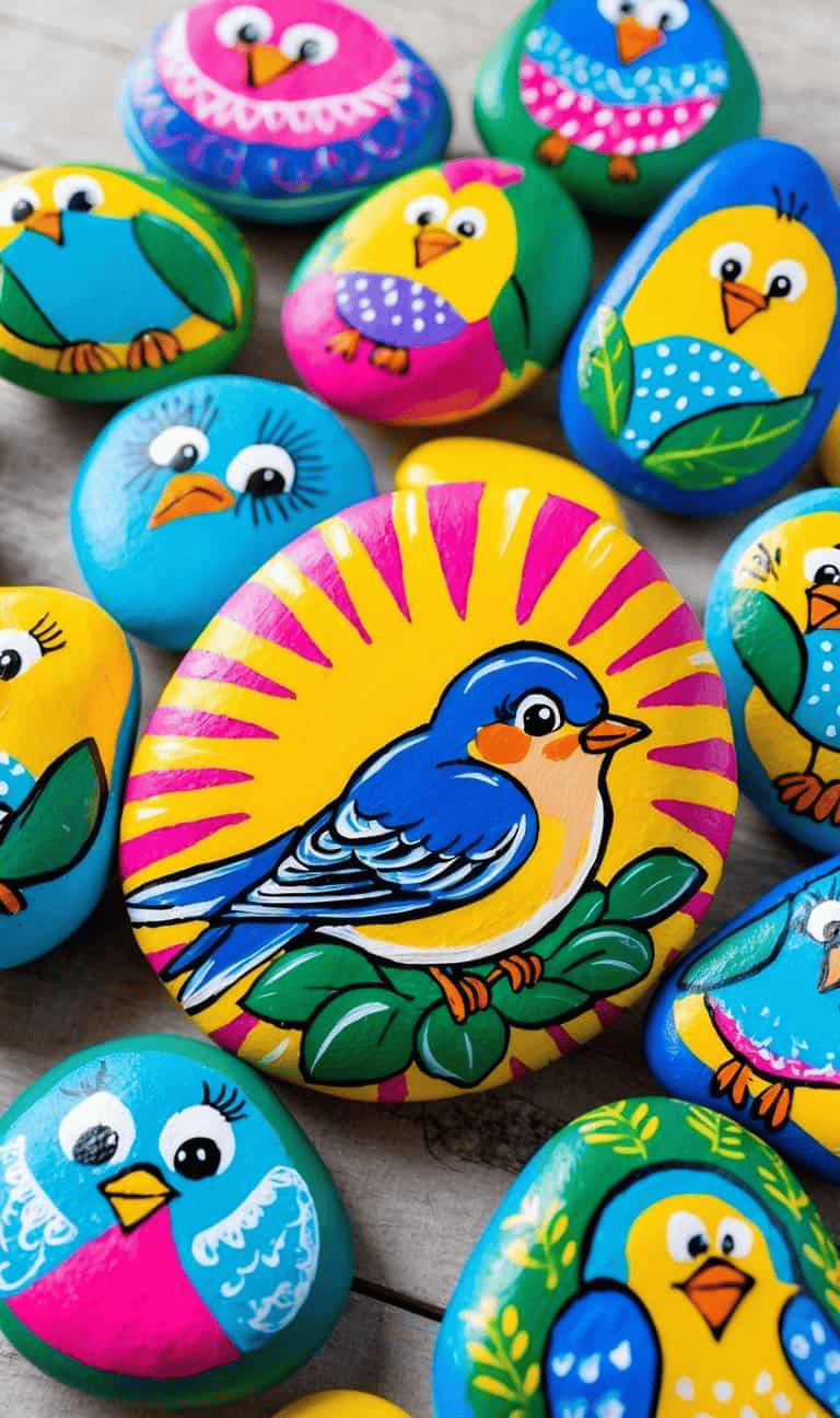31 Cheerful Bird Painted Rock Ideas for Nature Enthusiasts: Bring Your ...