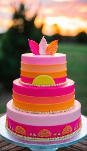 19 Stunning Sunset Cakes to Impress Your Guests and Light Up Your Event!
