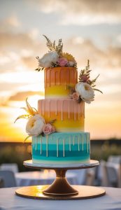 19 Stunning Sunset Cakes to Impress Your Guests and Light Up Your Event!