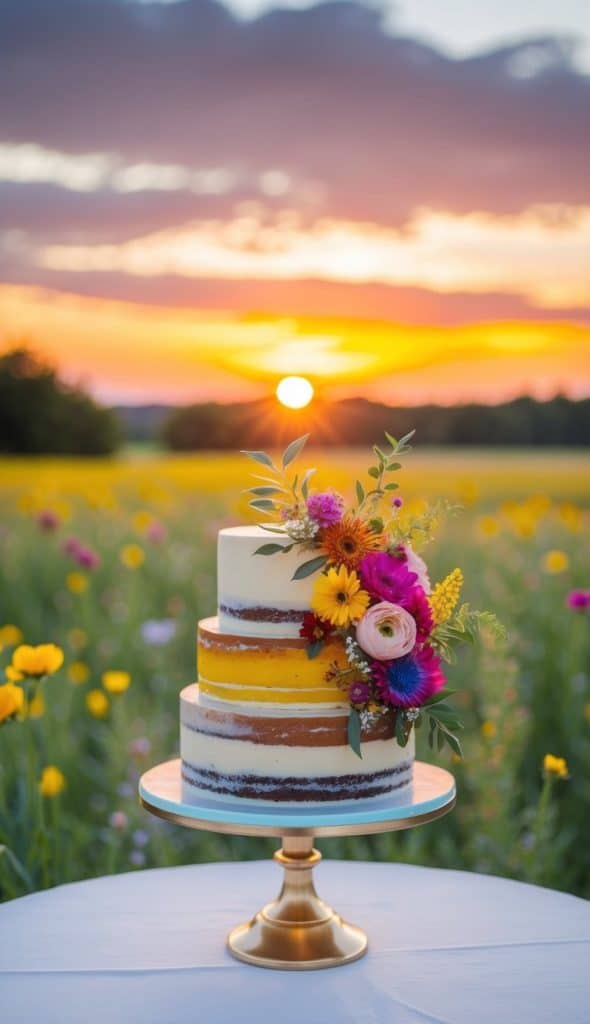 19 Stunning Sunset Cakes to Impress Your Guests and Light Up Your Event!