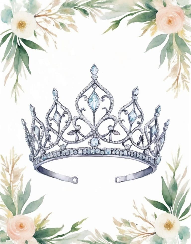 20 Glamorous Tiara Printable Art for Milestones - Today Mommy