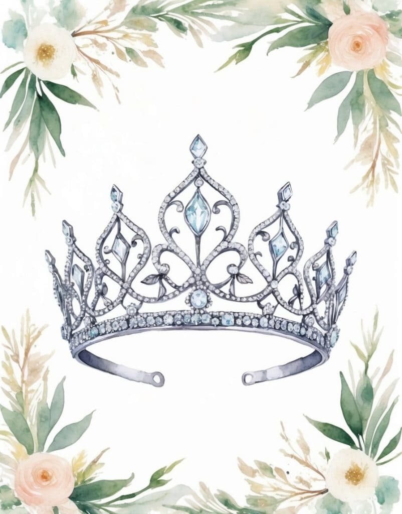20 Glamorous Tiara Printable Art for Milestones - Today Mommy