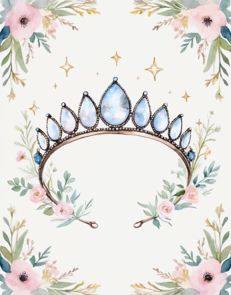 20 Glamorous Tiara Printable Art for Milestones - Today Mommy