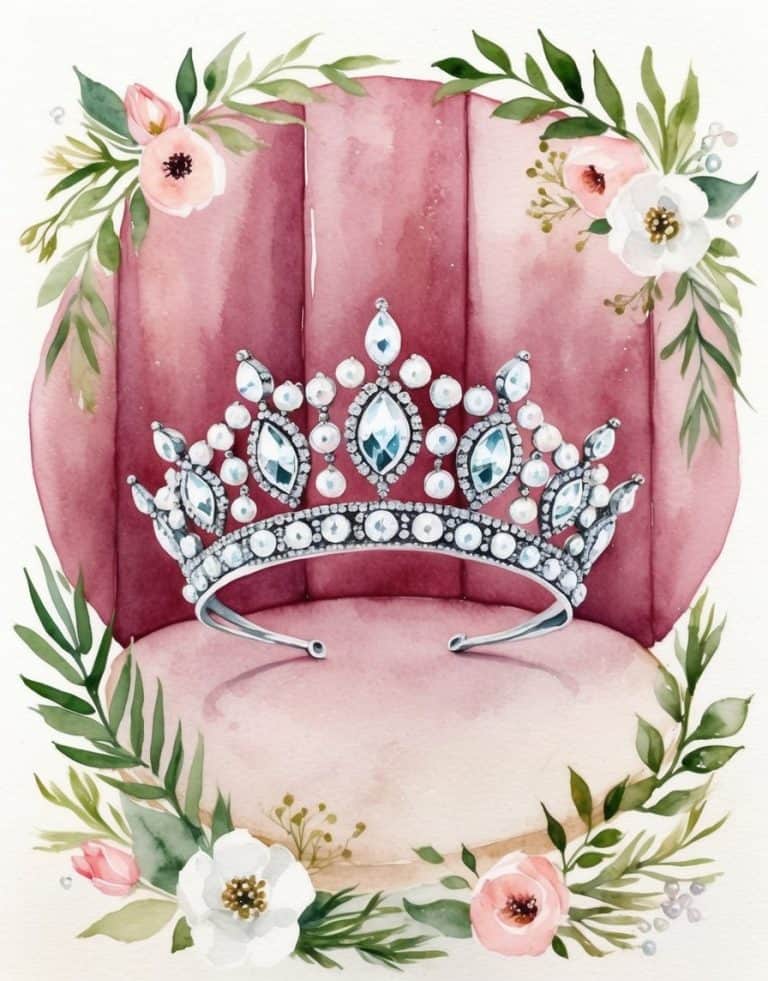 20 Glamorous Tiara Printable Art for Milestones - Today Mommy