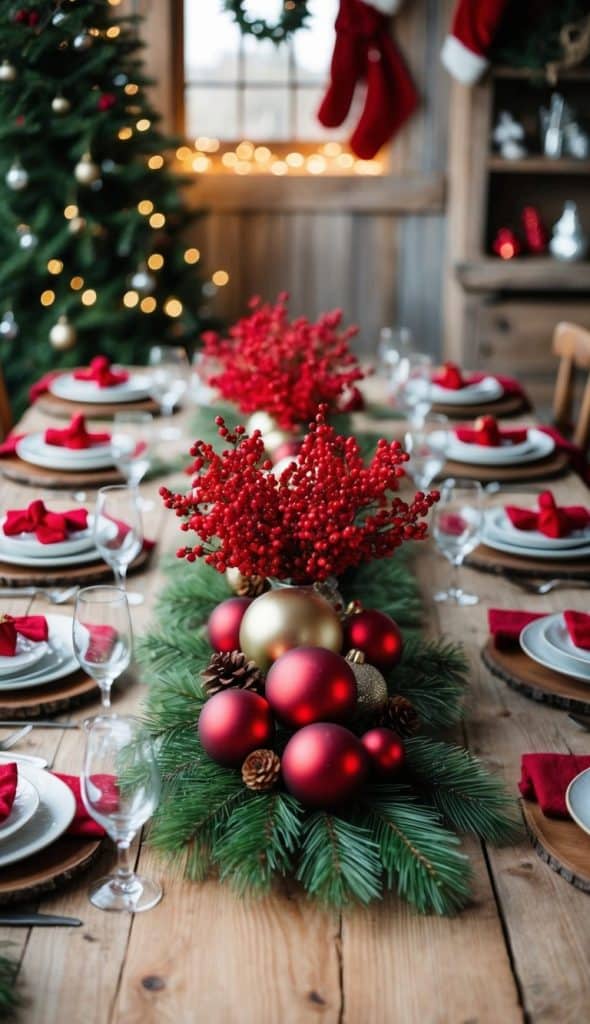 30 Rustic Christmas Tablescape Ideas to Cozy Up Your Holiday Dining!