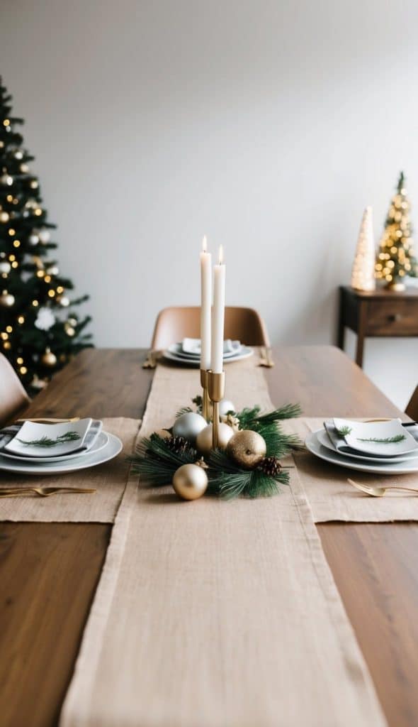 38 Minimalist Christmas Tablescape Ideas: Simple Elegance for Your ...