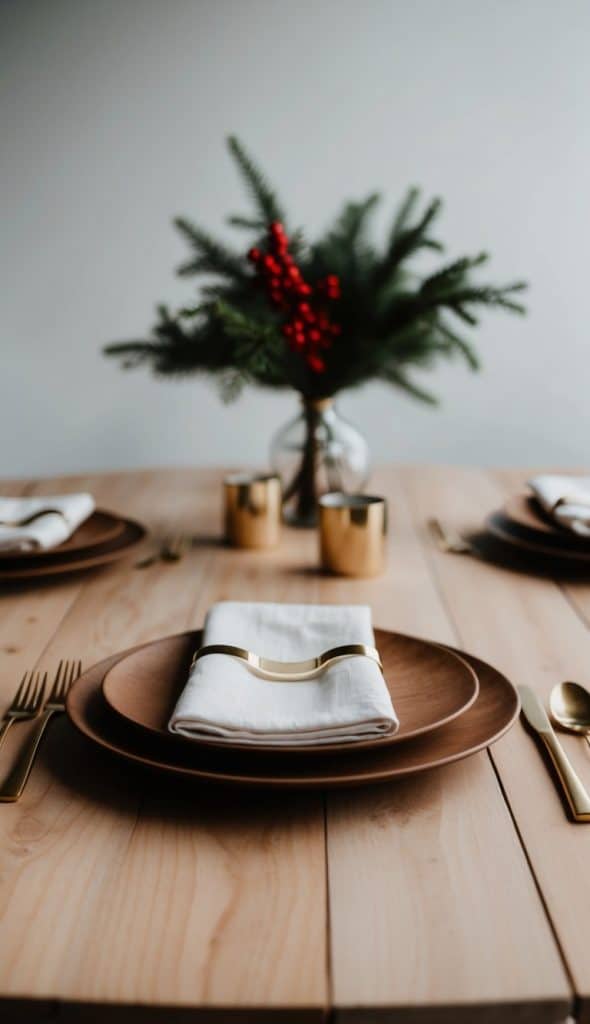 38 Minimalist Christmas Tablescape Ideas: Simple Elegance for Your ...