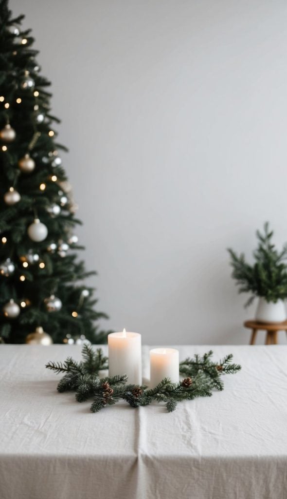 38 Minimalist Christmas Tablescape Ideas: Simple Elegance for Your ...