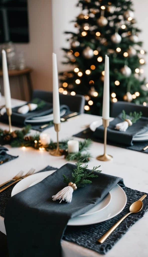 38 Minimalist Christmas Tablescape Ideas: Simple Elegance for Your ...