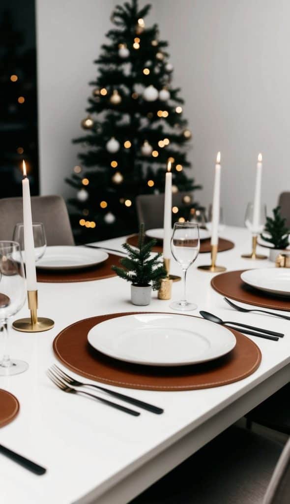 38 Minimalist Christmas Tablescape Ideas: Simple Elegance for Your ...