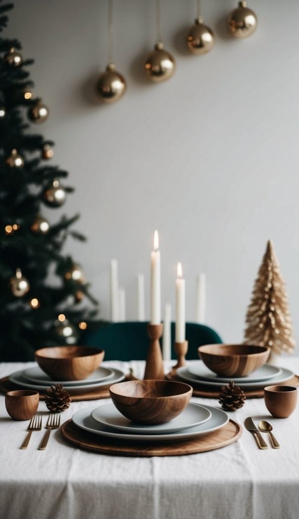38 Minimalist Christmas Tablescape Ideas: Simple Elegance for Your ...