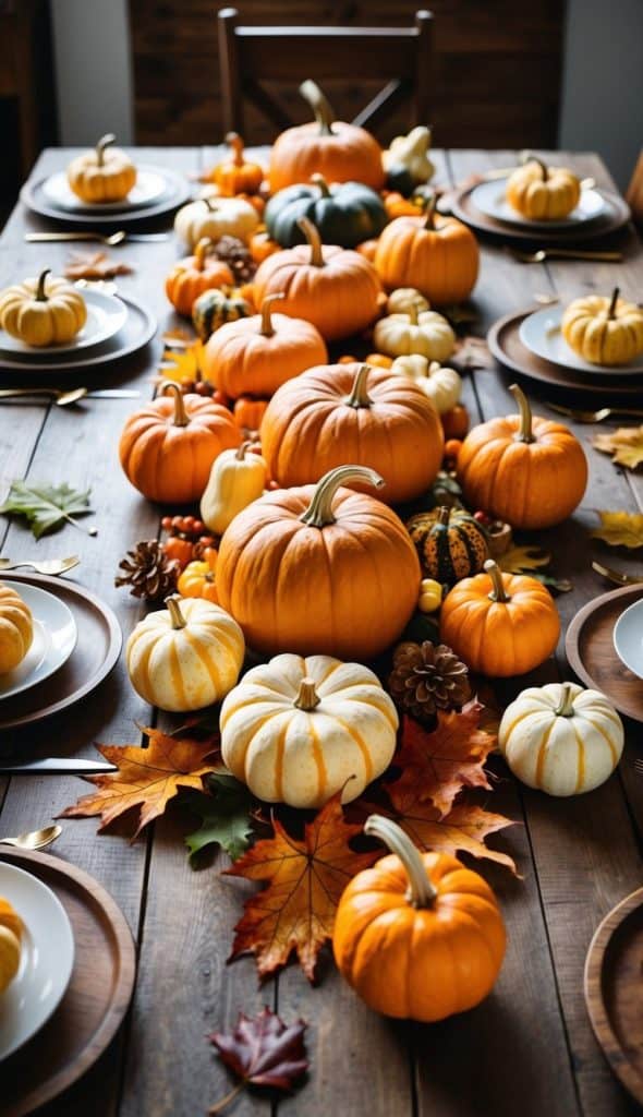 25 Pumpkin-Themed Thanksgiving Tablescape Ideas to Cozy Up Your Holiday ...