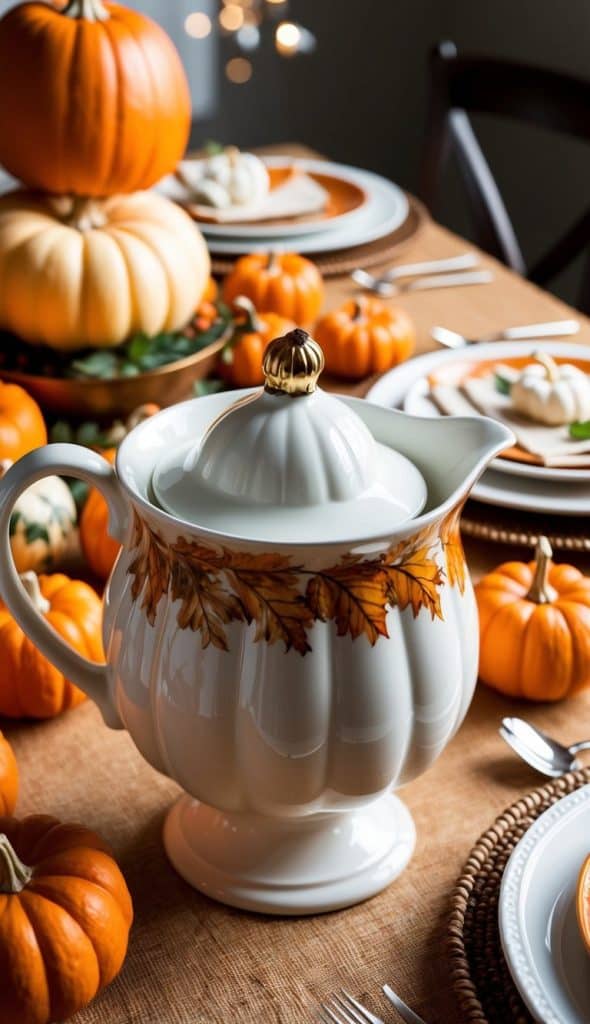25 Pumpkin-Themed Thanksgiving Tablescape Ideas to Cozy Up Your Holiday ...