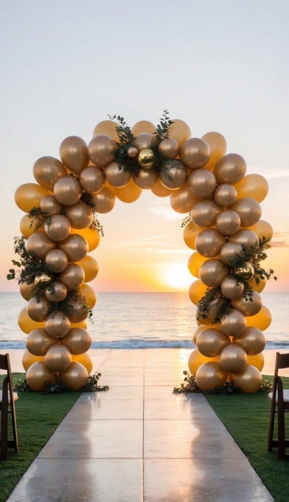 17 Luxurious Gold Balloon Arch Ideas for Glamorous Celebrations - Today ...