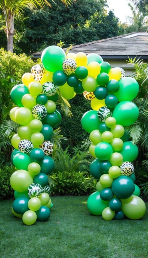15 Vibrant Green Balloon Arch Ideas for Garden Themes - Today Mommy