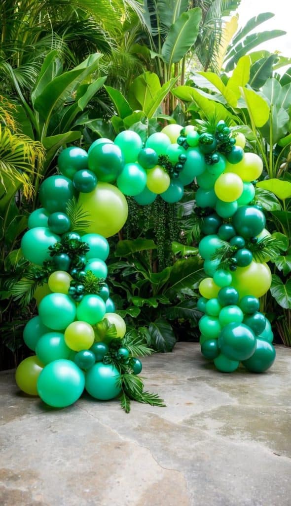 15 Vibrant Green Balloon Arch Ideas for Garden Themes - Today Mommy