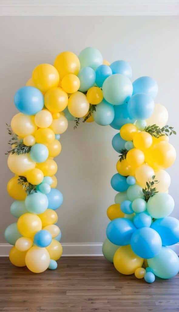 23 Cheerful Pastel Balloon Arch Ideas for Spring and Easter Parties ...