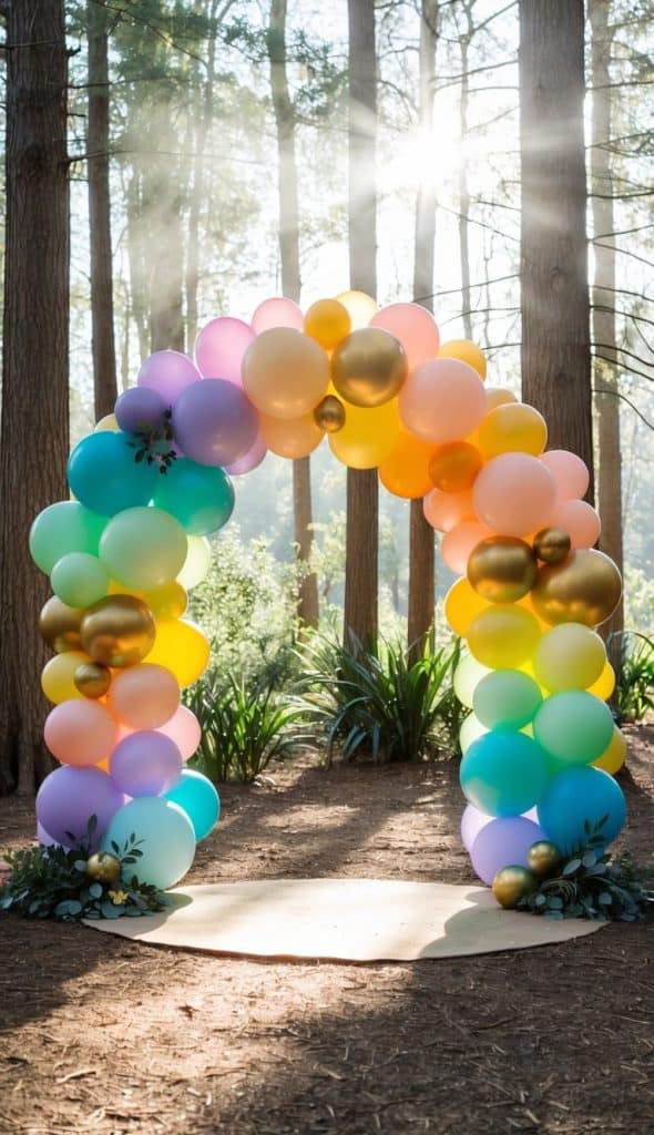 16 Beautiful Ombre Balloon Arch Ideas for Sophisticated Decor: Elevate ...
