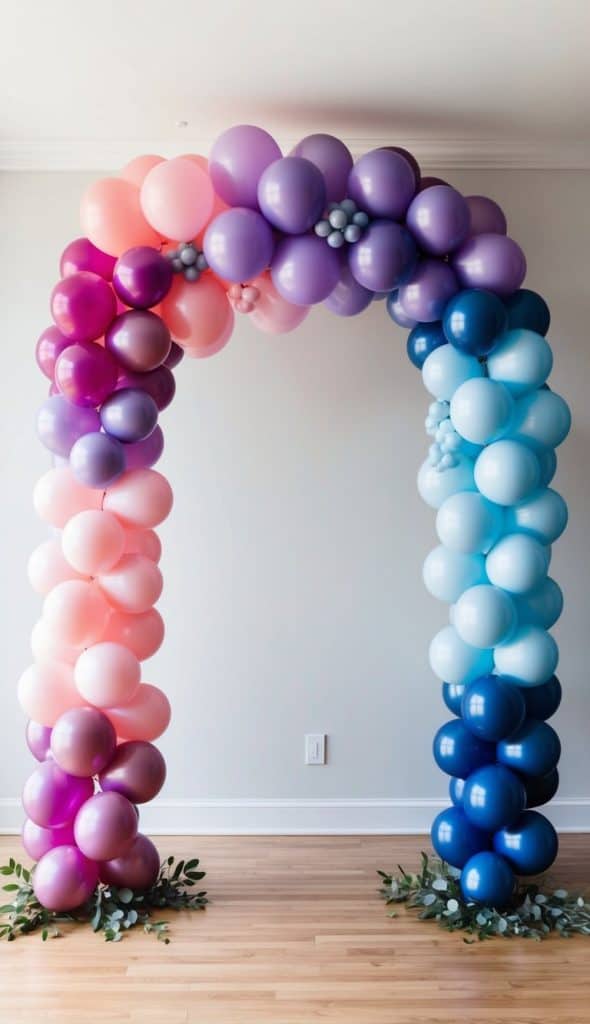16 Beautiful Ombre Balloon Arch Ideas for Sophisticated Decor: Elevate ...