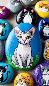 17 Adorable Cat Painted Rock Ideas for Pet Lovers: Purr-fect DIY Decor ...