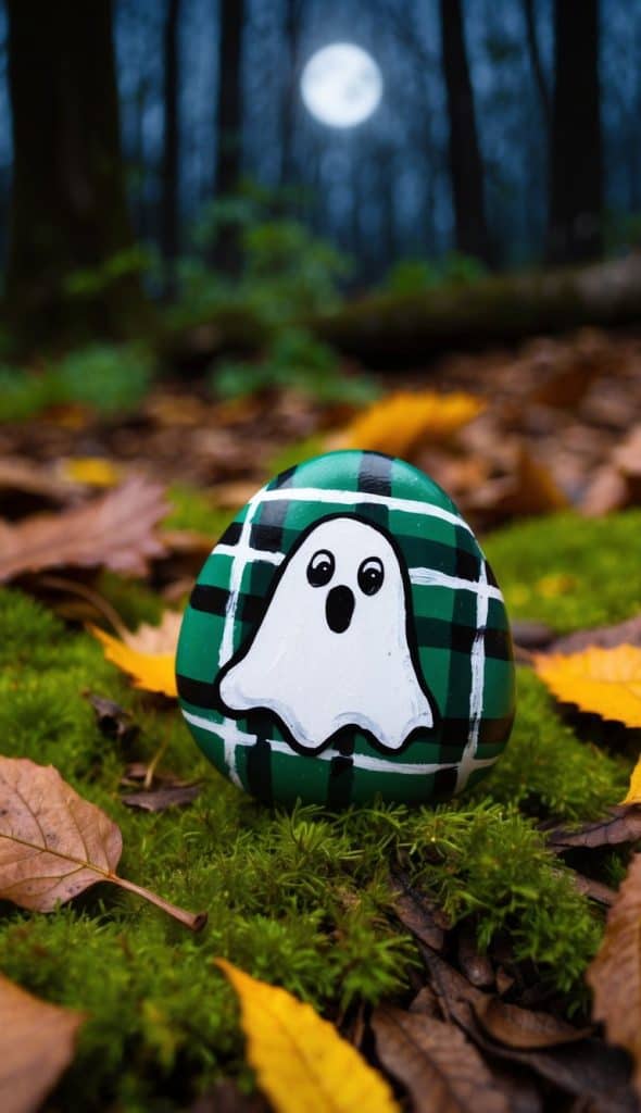 39 Cute Ghost Painted Rock Ideas for Easy Halloween Fun