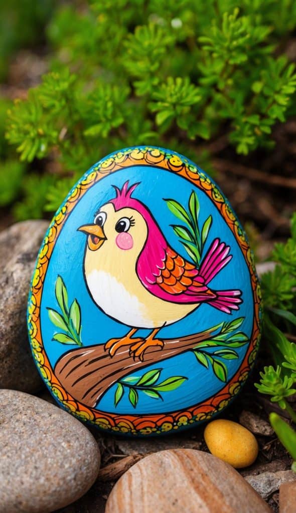 31 Cheerful Bird Painted Rock Ideas for Nature Enthusiasts: Bring Your ...