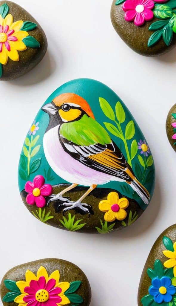 31 Cheerful Bird Painted Rock Ideas for Nature Enthusiasts: Bring Your ...