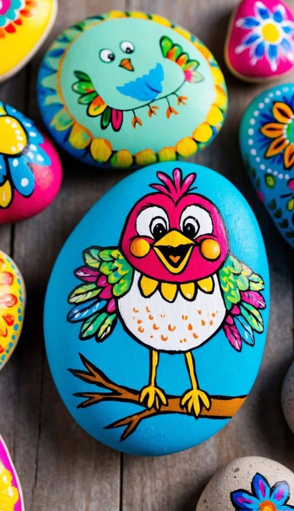 31 Cheerful Bird Painted Rock Ideas for Nature Enthusiasts: Bring Your ...