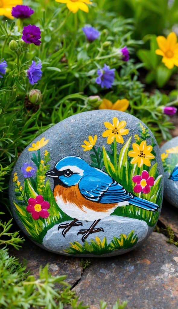 31 Cheerful Bird Painted Rock Ideas for Nature Enthusiasts: Bring Your ...