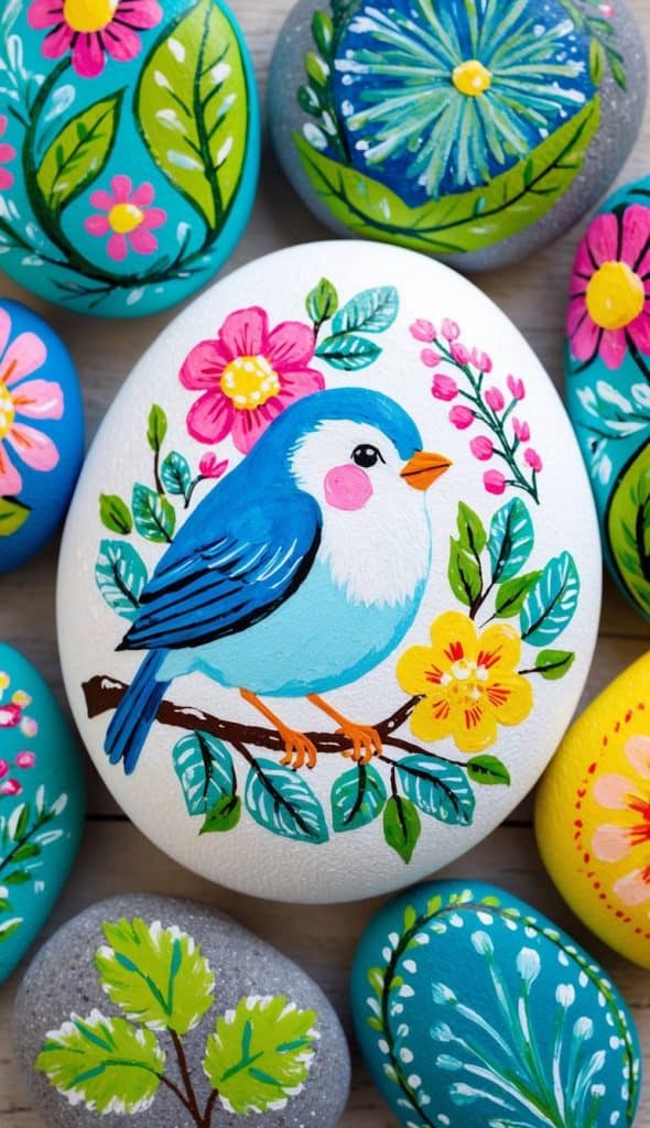 31 Cheerful Bird Painted Rock Ideas for Nature Enthusiasts: Bring Your ...