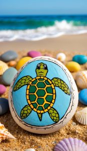27 Creative Turtle Painted Rock Ideas for Fun and Relaxation: Adorable ...
