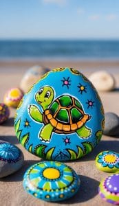 27 Creative Turtle Painted Rock Ideas for Fun and Relaxation: Adorable ...