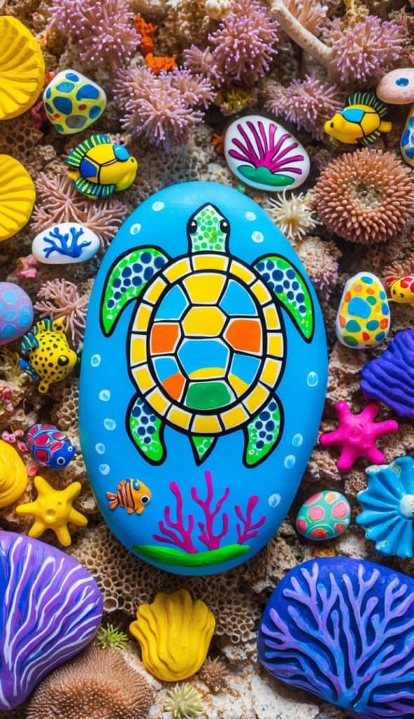 27 Creative Turtle Painted Rock Ideas for Fun and Relaxation: Adorable ...