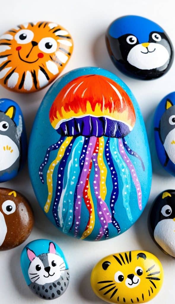 51 Animal Painted Rock Ideas for Beginner-Friendly Crafts: Adorable ...