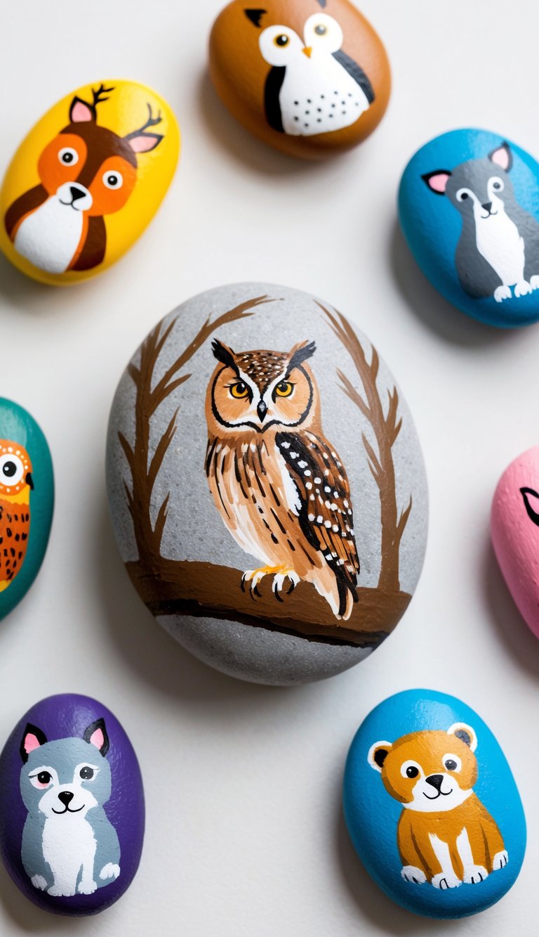 40 Animal Painted Rock Ideas for Beginner-Friendly Crafts: Adorable ...