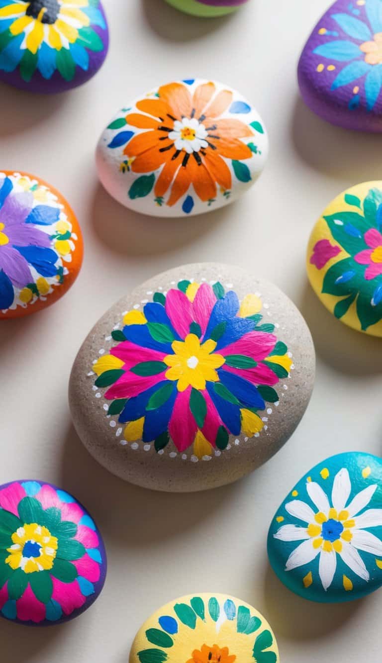 25 Colorful Rainbow Painted Rock Ideas for Cheerful Decor: Brighten ...