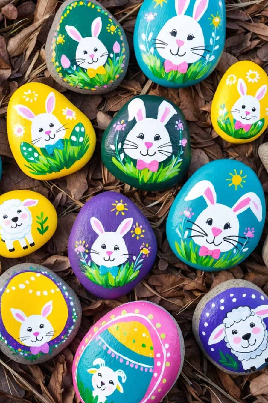 25 Fun Easter Painted Rock Ideas for Festive Spring Decor: Cute and ...