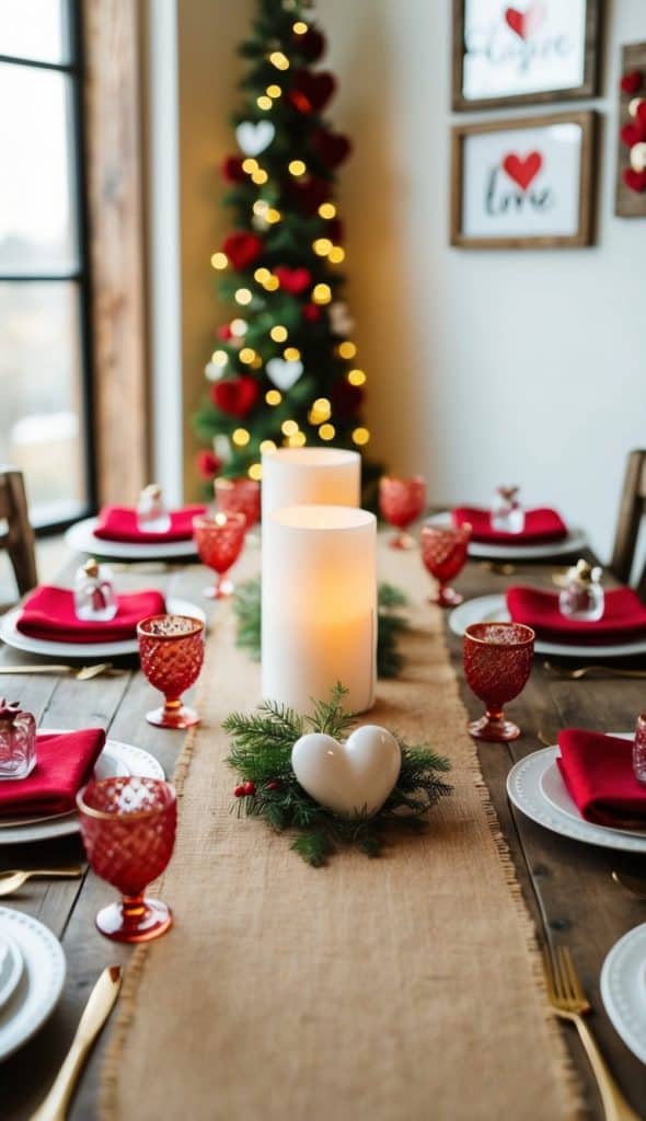 15 Rustic Valentine's Day Tablescape Ideas for a Cozy and Romantic Dinner