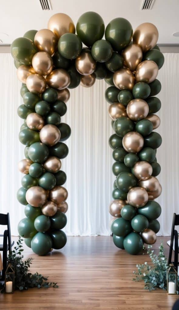 17 Trendy Metallic Balloon Arch Ideas for Upscale Events: Glam Up Your ...