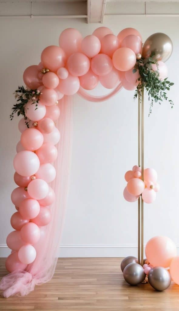 35 Pink and White Balloon Arch Ideas for Dreamy Parties