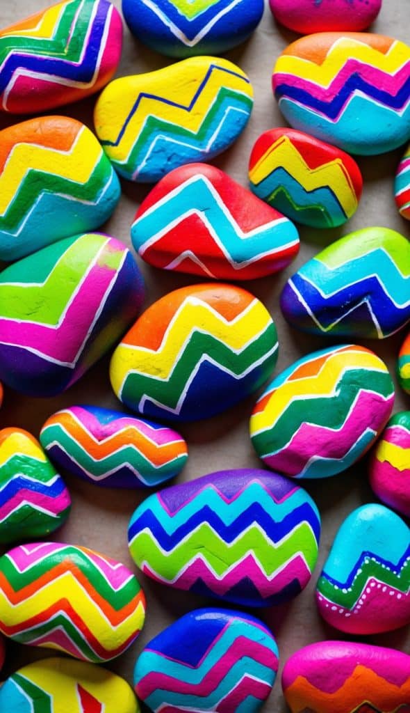 25 Colorful Rainbow Painted Rock Ideas for Cheerful Decor: Brighten ...