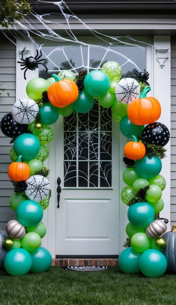 17 Spooky Halloween Balloon Arch Ideas: Enchanting Designs with Creepy ...