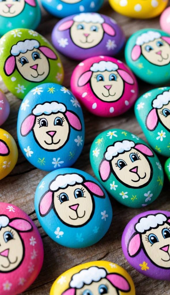25 Fun Easter Painted Rock Ideas for Festive Spring Decor: Cute and ...