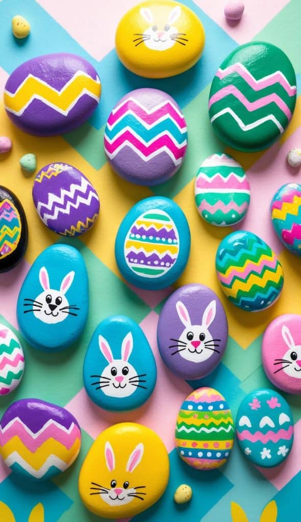 25 Fun Easter Painted Rock Ideas for Festive Spring Decor: Cute and ...