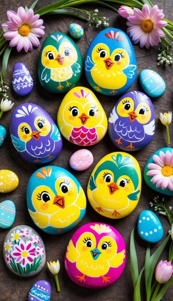 25 Fun Easter Painted Rock Ideas for Festive Spring Decor: Cute and ...