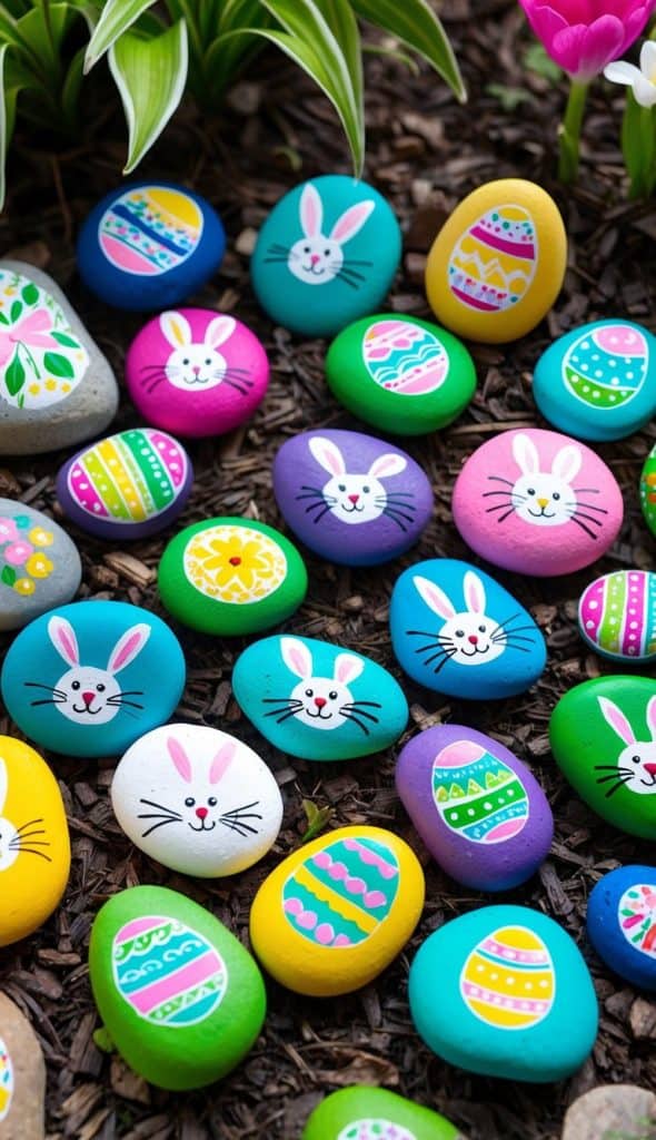 25 Fun Easter Painted Rock Ideas for Festive Spring Decor: Cute and ...