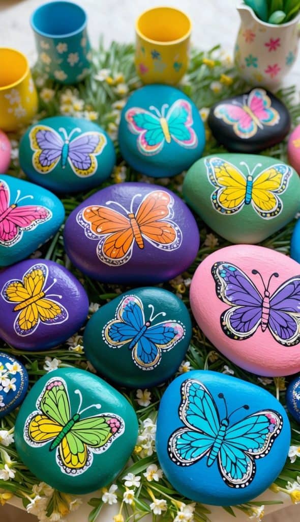 25 Fun Easter Painted Rock Ideas for Festive Spring Decor: Cute and ...