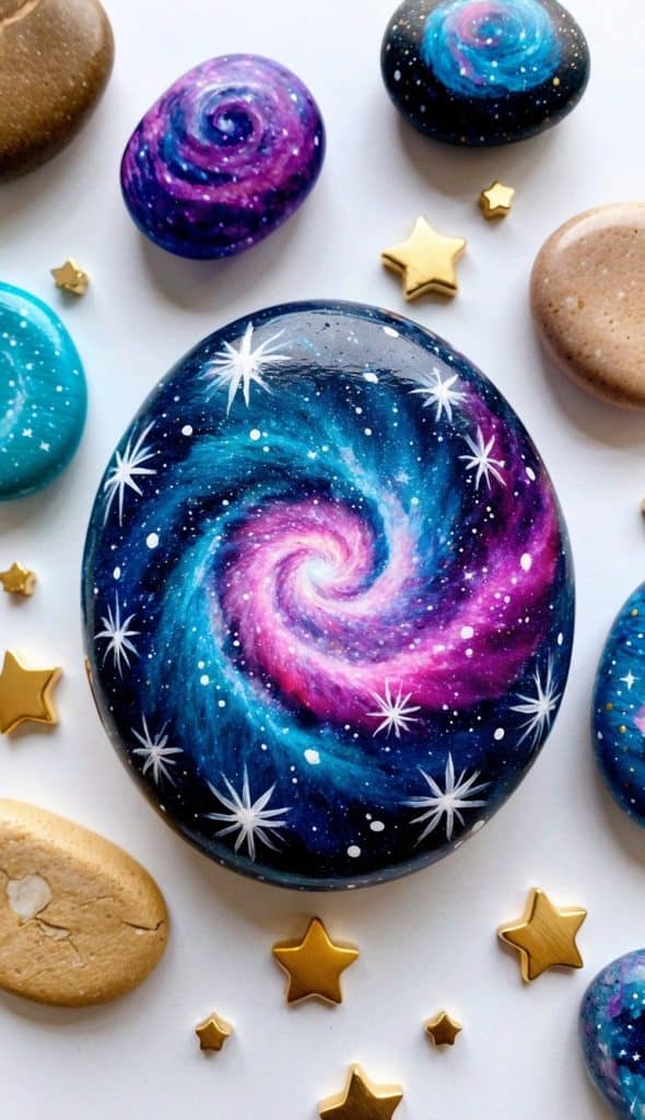 22 Cosmic Galaxy Painted Rock Ideas for Starry Inspiration: Unleash ...