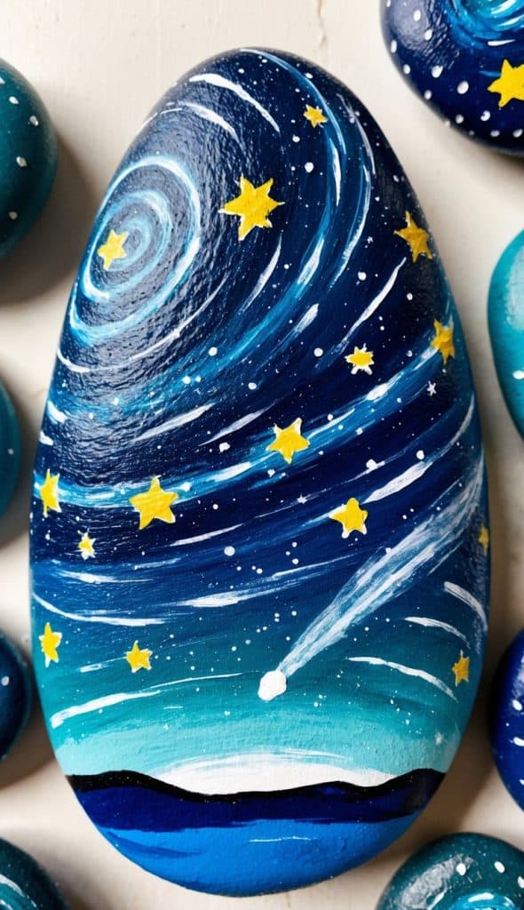22 Cosmic Galaxy Painted Rock Ideas for Starry Inspiration: Unleash ...